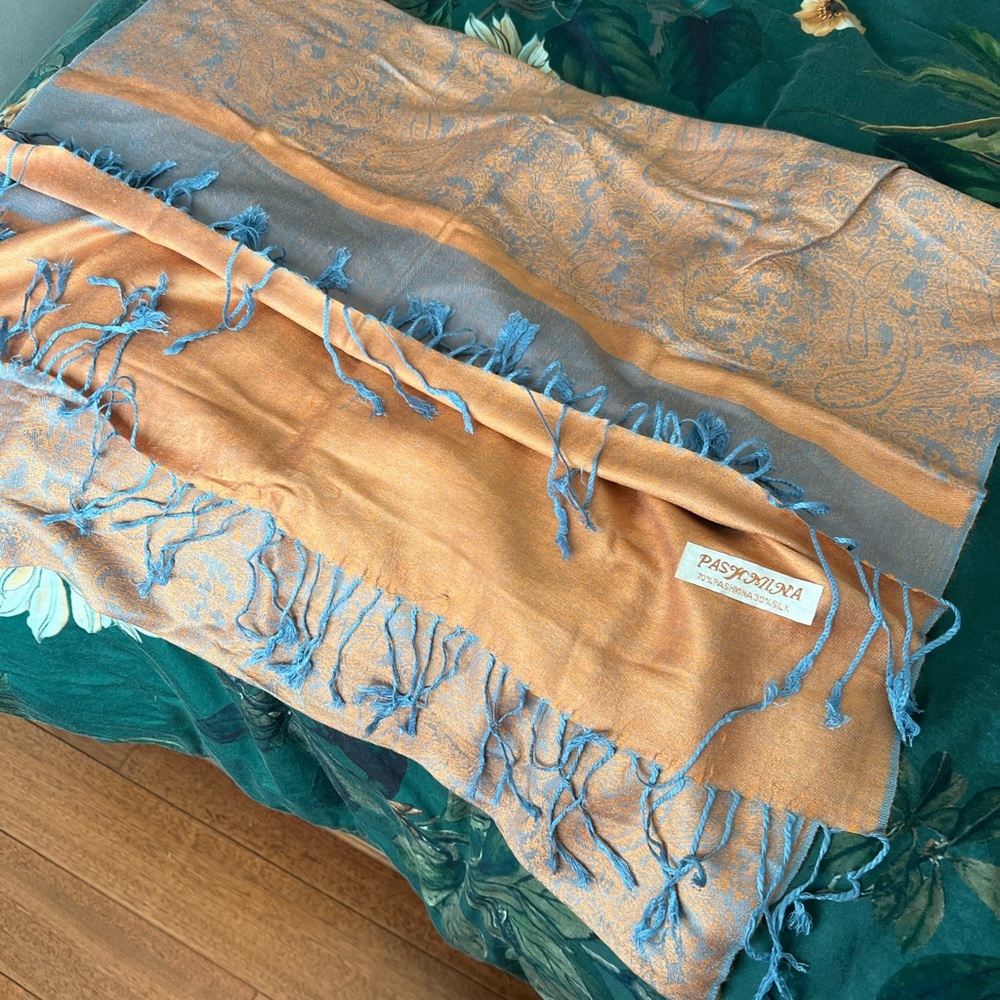 Hermes Colored Pashmina 100% Cashmere Great Gift - Gem